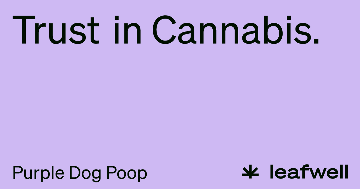 Purple Dog Poop, AKA Purple Dog Shit - Leafwell